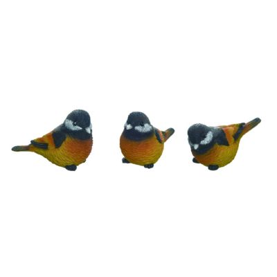 Transpac Transpac Large Resin Bright Yellow Bird Set of 3 Spring Home ...