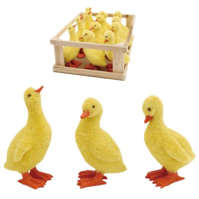 Transpac Transpac Mini Flock Resin Ducks in Crate S/12 Home Decorations ...