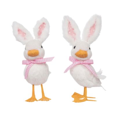 Transpac Transpac Sisal Ducks w/Rabbit Ear Set of 2 Home Decorations ...
