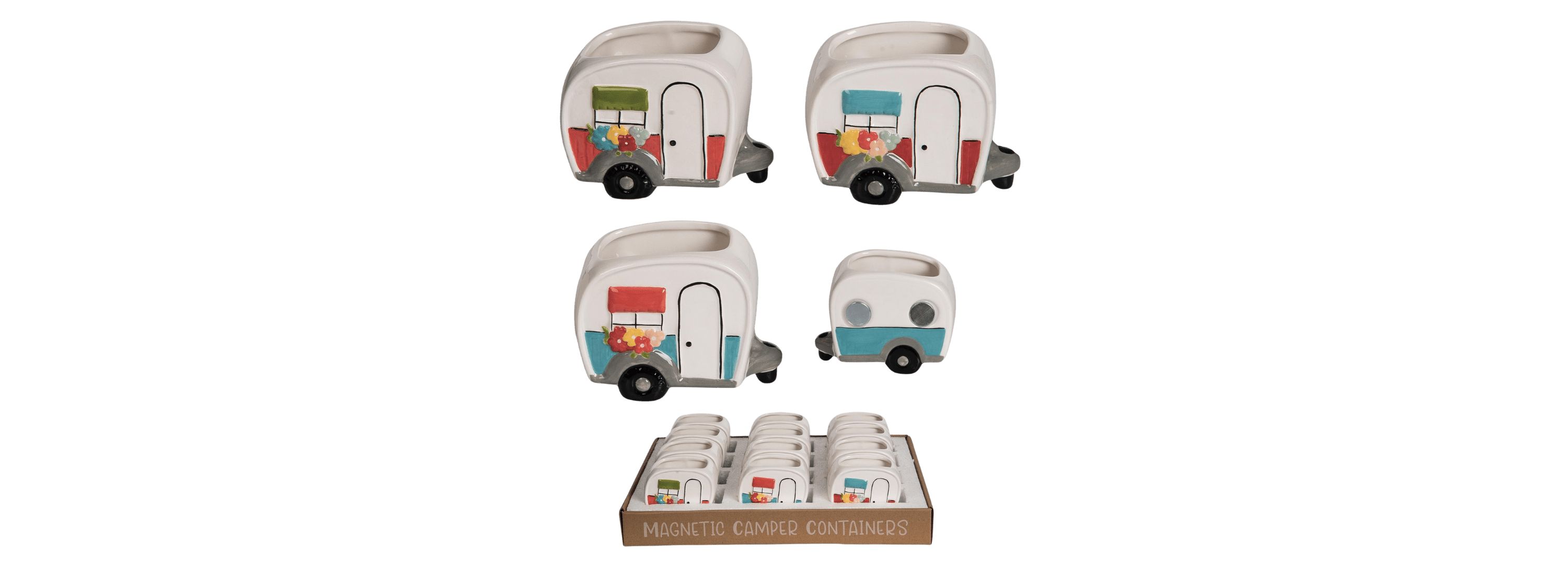 Transpac Transpac Mini Ceramic Magnet Camper Container S/12 Home ...