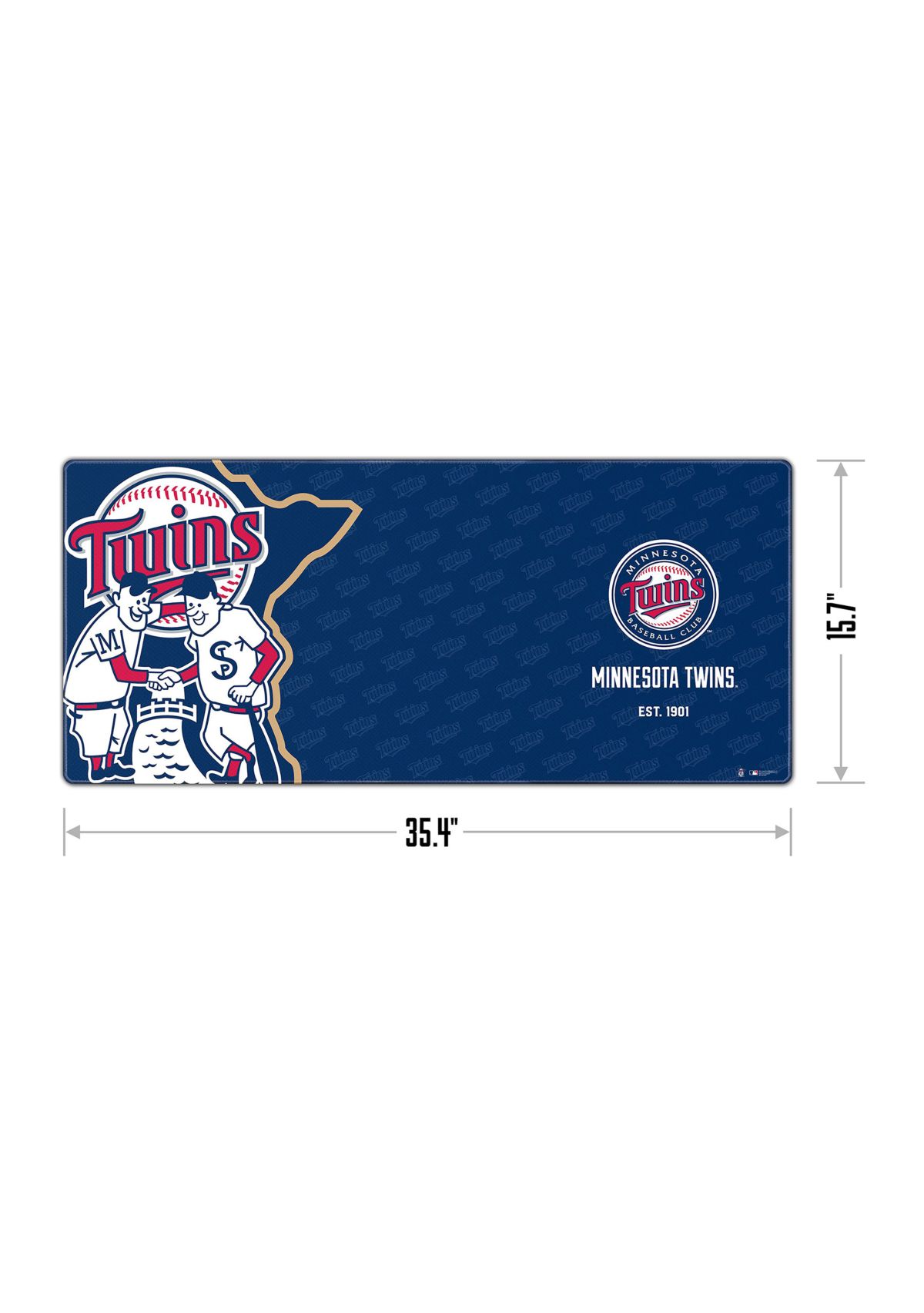 YouTheFan YouTheFan MLB Minnesota Twins Logo Series Desk Pad | Belk