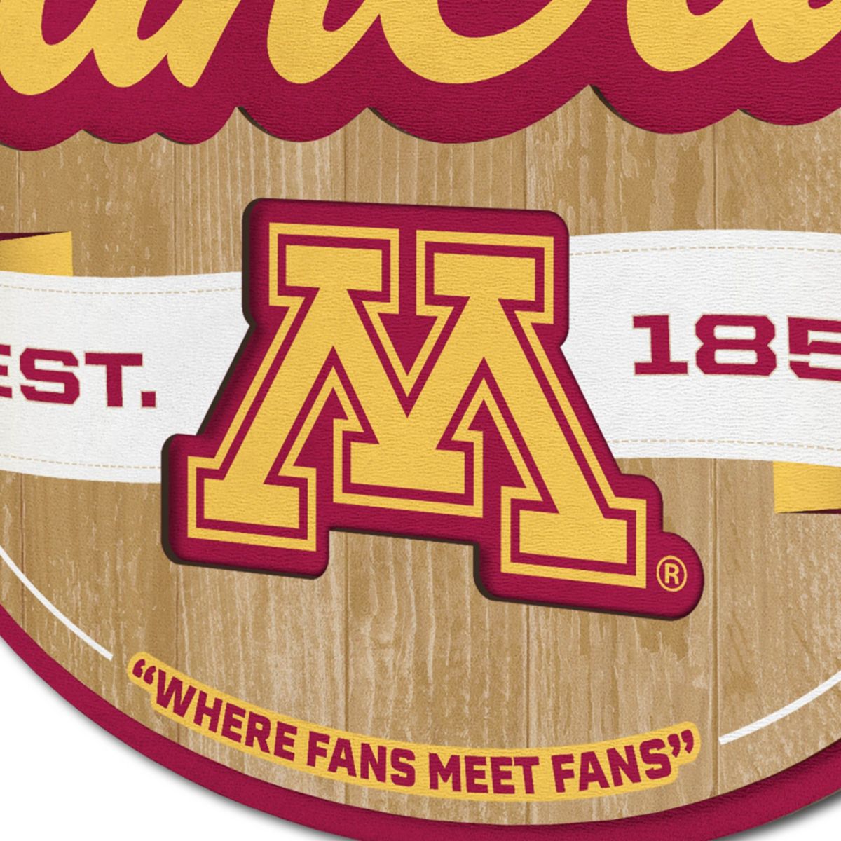YouTheFan YouTheFan NCAA Minnesota Golden Gophers Fan Cave Sign | Belk