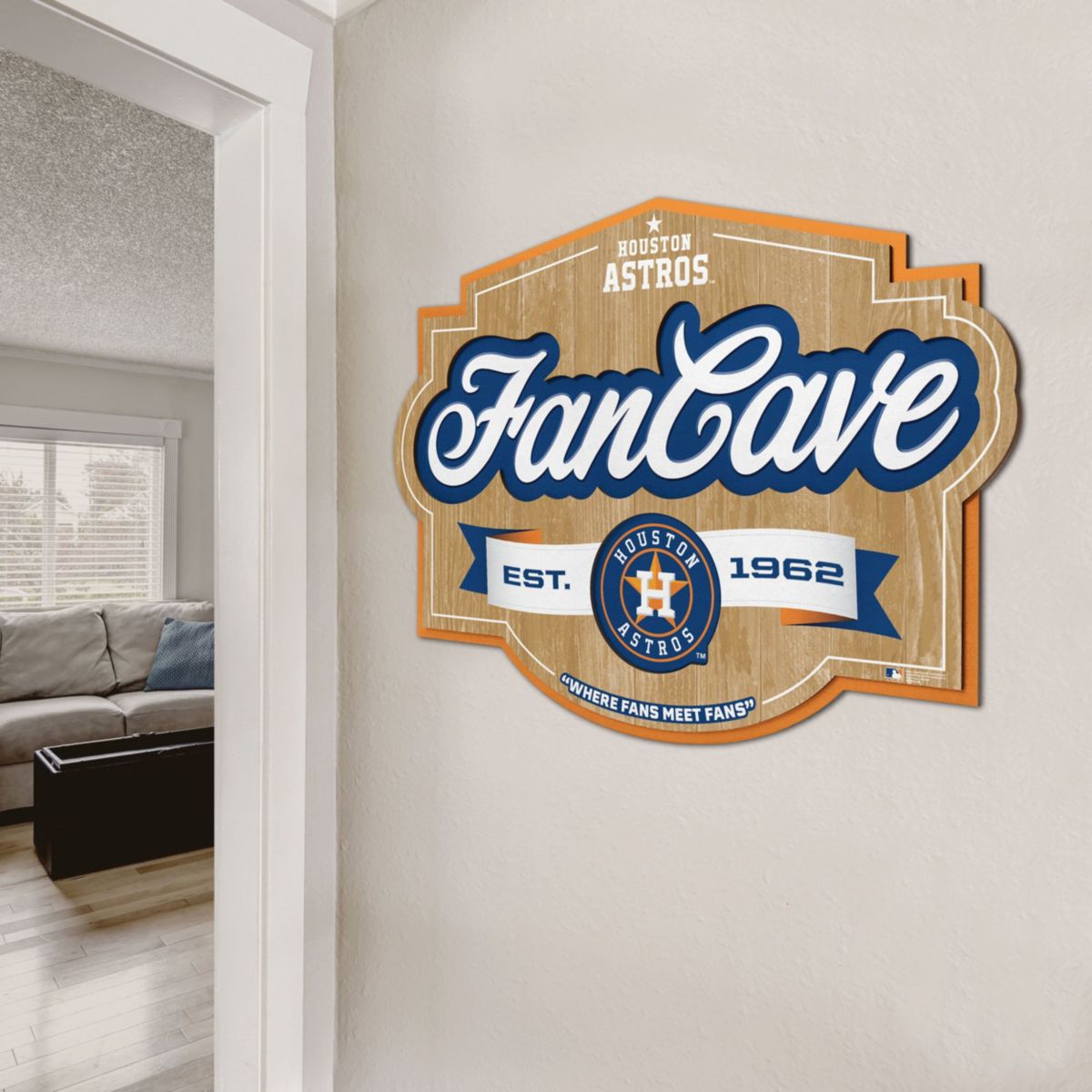YouTheFan YouTheFan MLB Houston Astros Fan Cave Sign | Belk