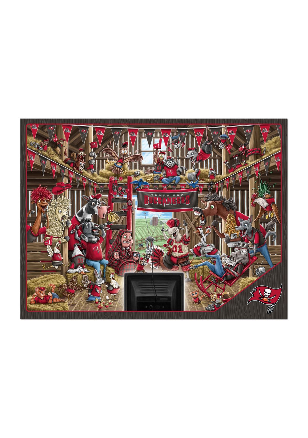 YouTheFan YouTheFan NFL Tampa Bay Buccaneers Barnyard Fans 500pc Puzzle ...