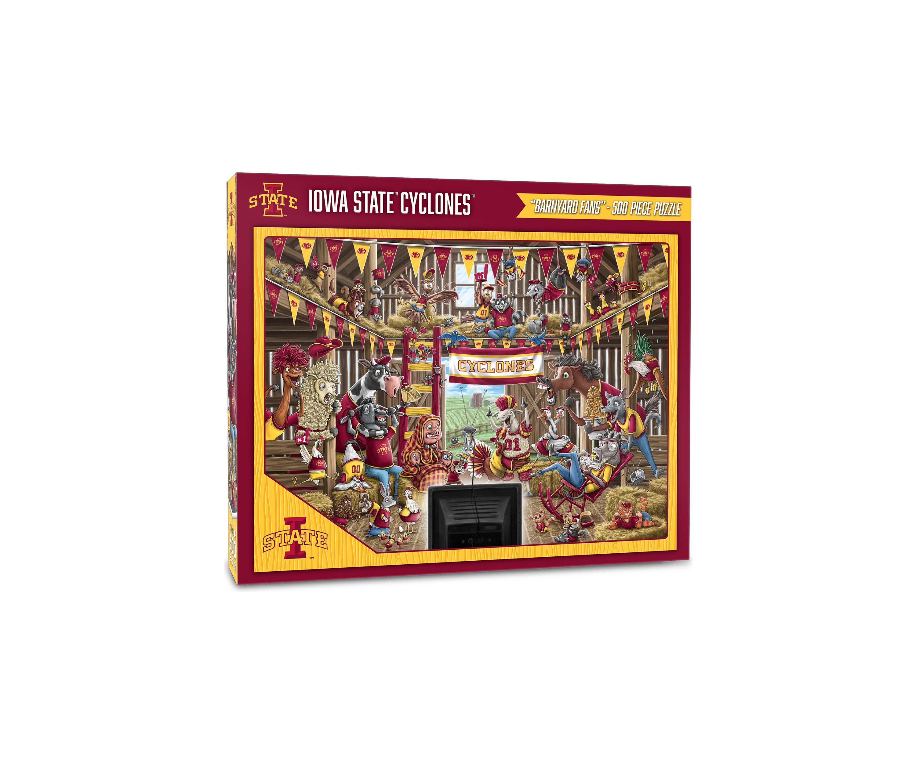 YouTheFan YouTheFan NCAA Iowa State Cyclones Barnyard Fans 500pc Puzzle ...
