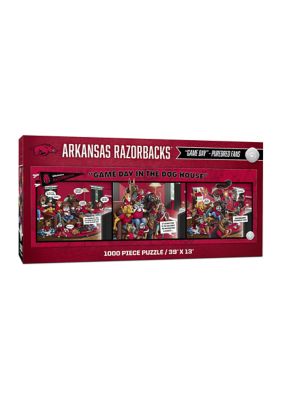YouTheFan YouTheFan NCAA Arkansas Razorbacks Game Day in the Dog House 1000pc Puzzle | belk
