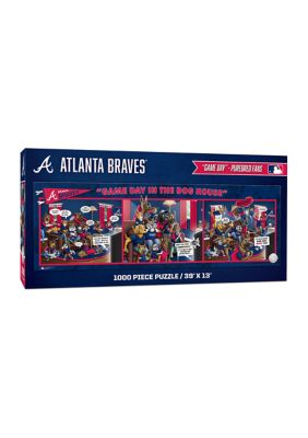 YouTheFan YouTheFan MLB Atlanta Braves Game Day in the Dog House 1000pc Puzzle | belk
