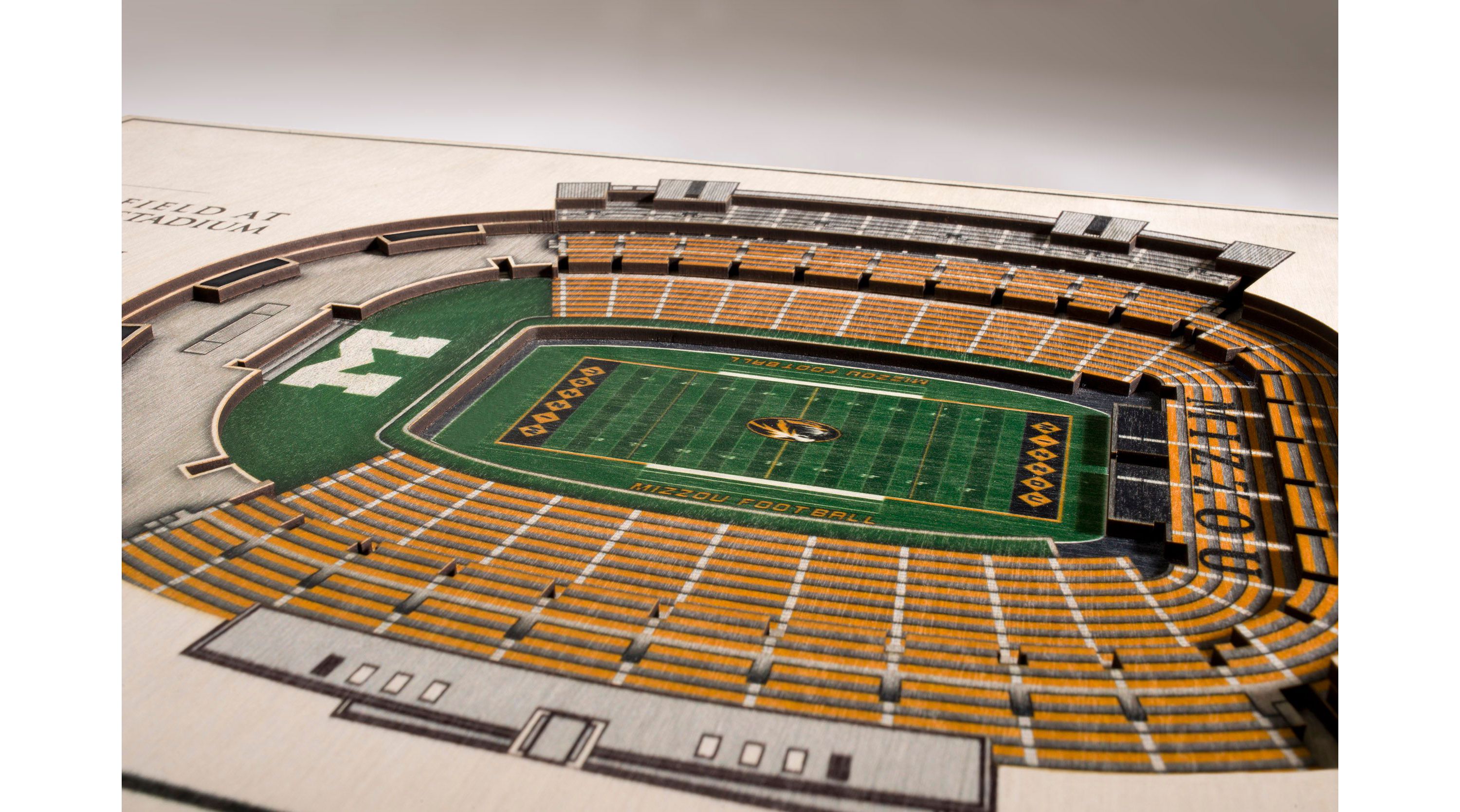 YouTheFan YouTheFan NCAA Missouri Tigers 5-Layer StadiumView 3D Wall ...