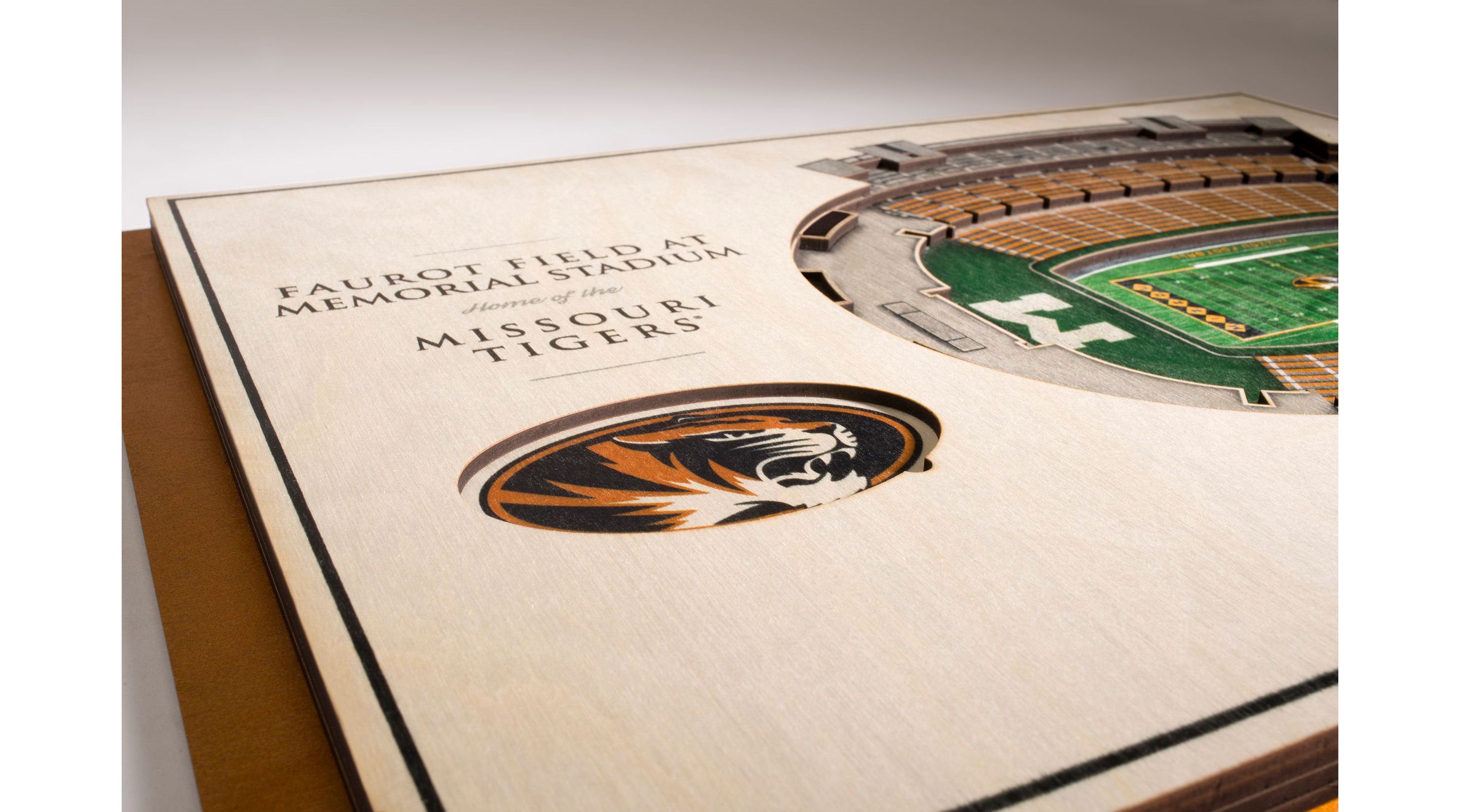 YouTheFan YouTheFan NCAA Missouri Tigers 5-Layer StadiumView 3D Wall ...