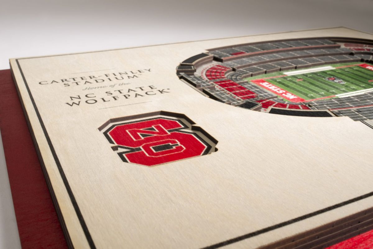 YouTheFan YouTheFan NCAA NC State Wolfpack 5-Layer StadiumView 3D Wall Art - Carter-Finley ...
