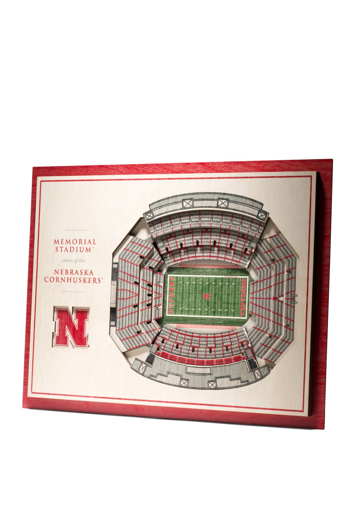 YouTheFan YouTheFan NCAA Nebraska Cornhuskers 5-Layer StadiumView 3D ...