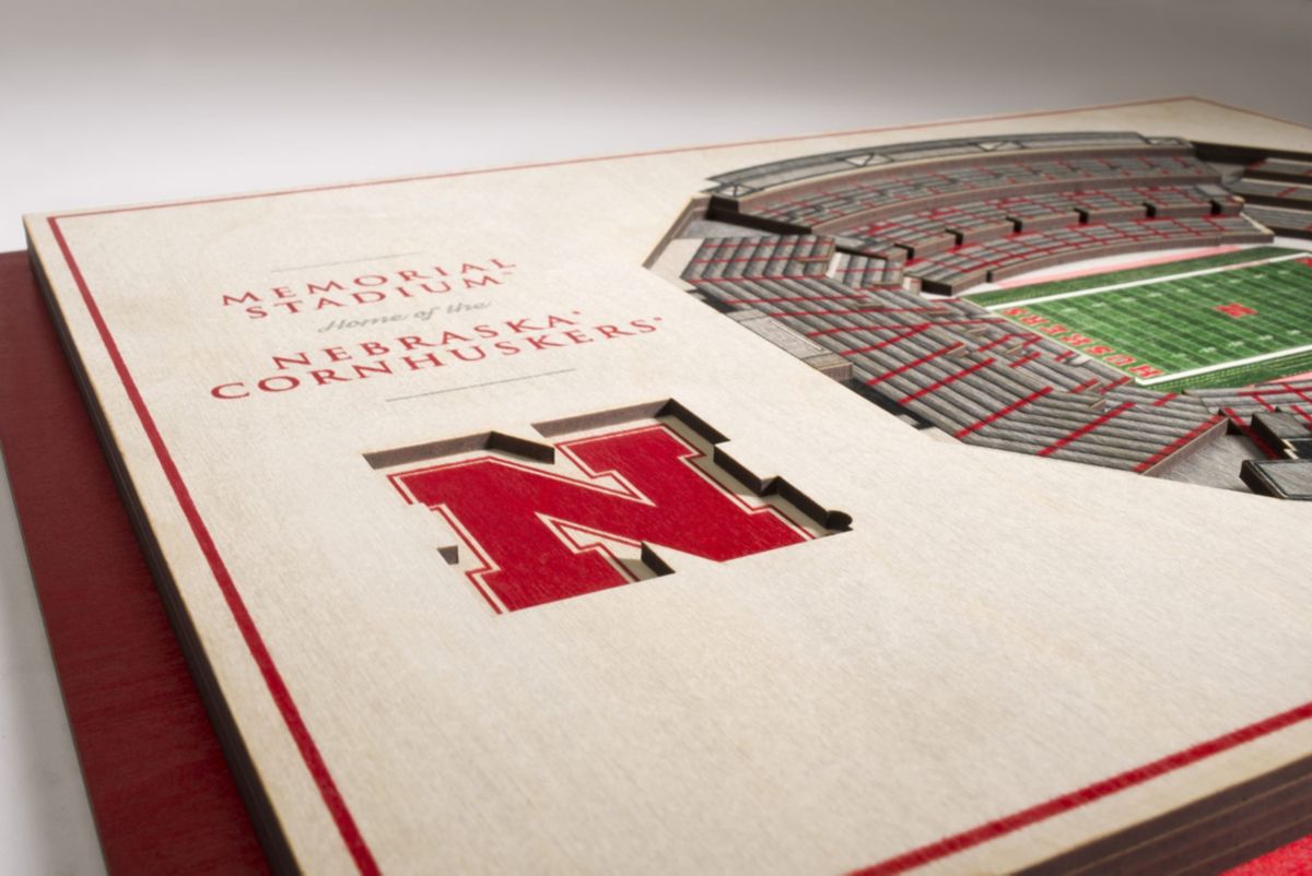 YouTheFan YouTheFan NCAA Nebraska Cornhuskers 5-Layer StadiumView 3D ...