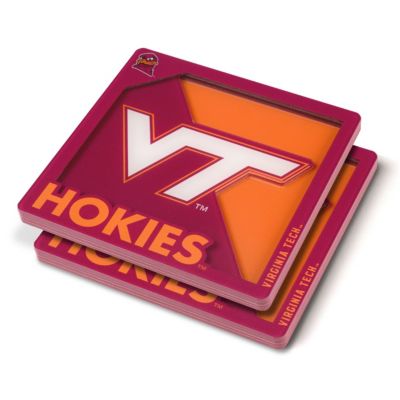 YouTheFan YouTheFan NCAA Virginia Tech Hokies 3D Logo Series Coasters ...