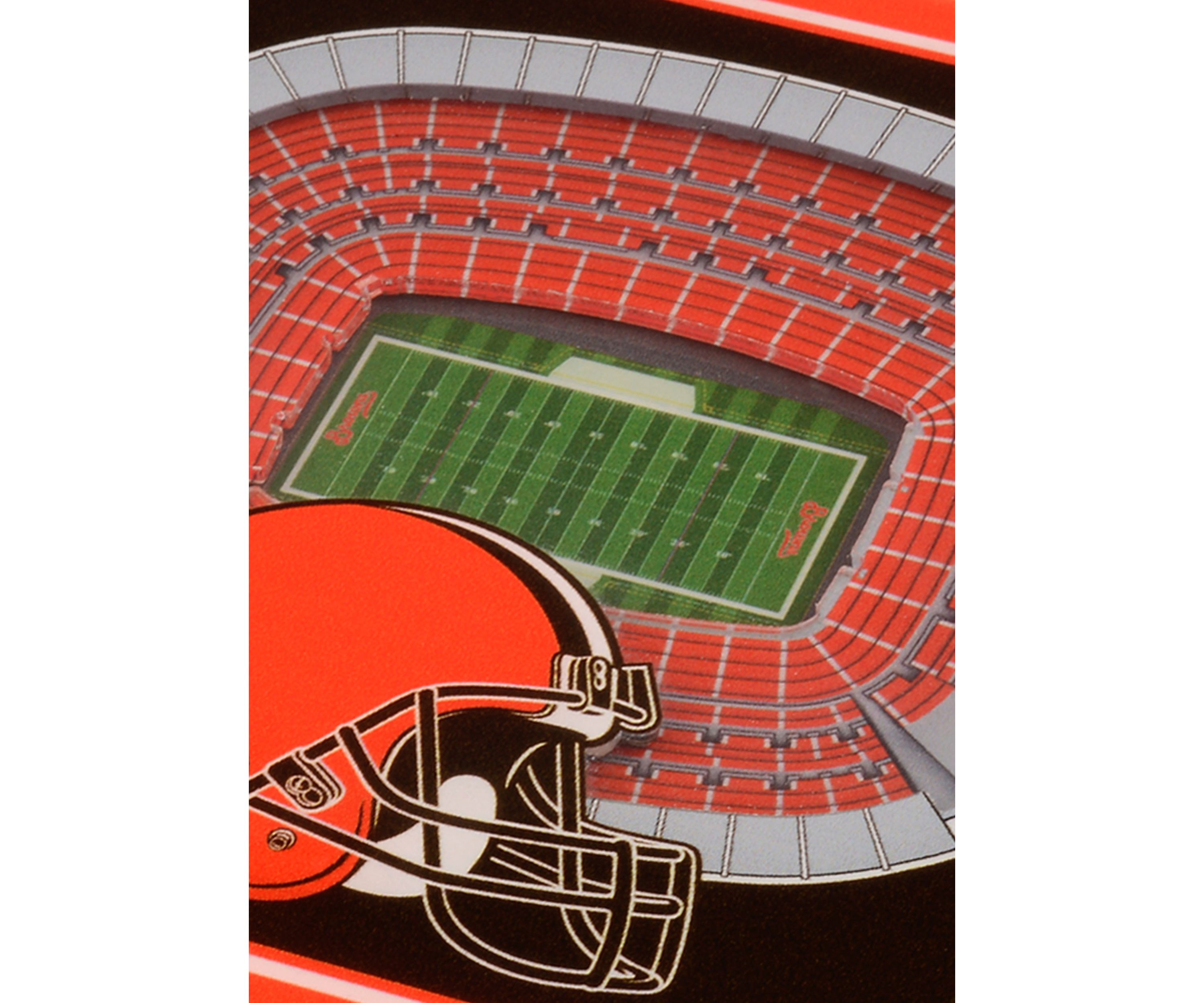YouTheFan YouTheFan NFL Cleveland Browns 3D StadiumView Coasters ...