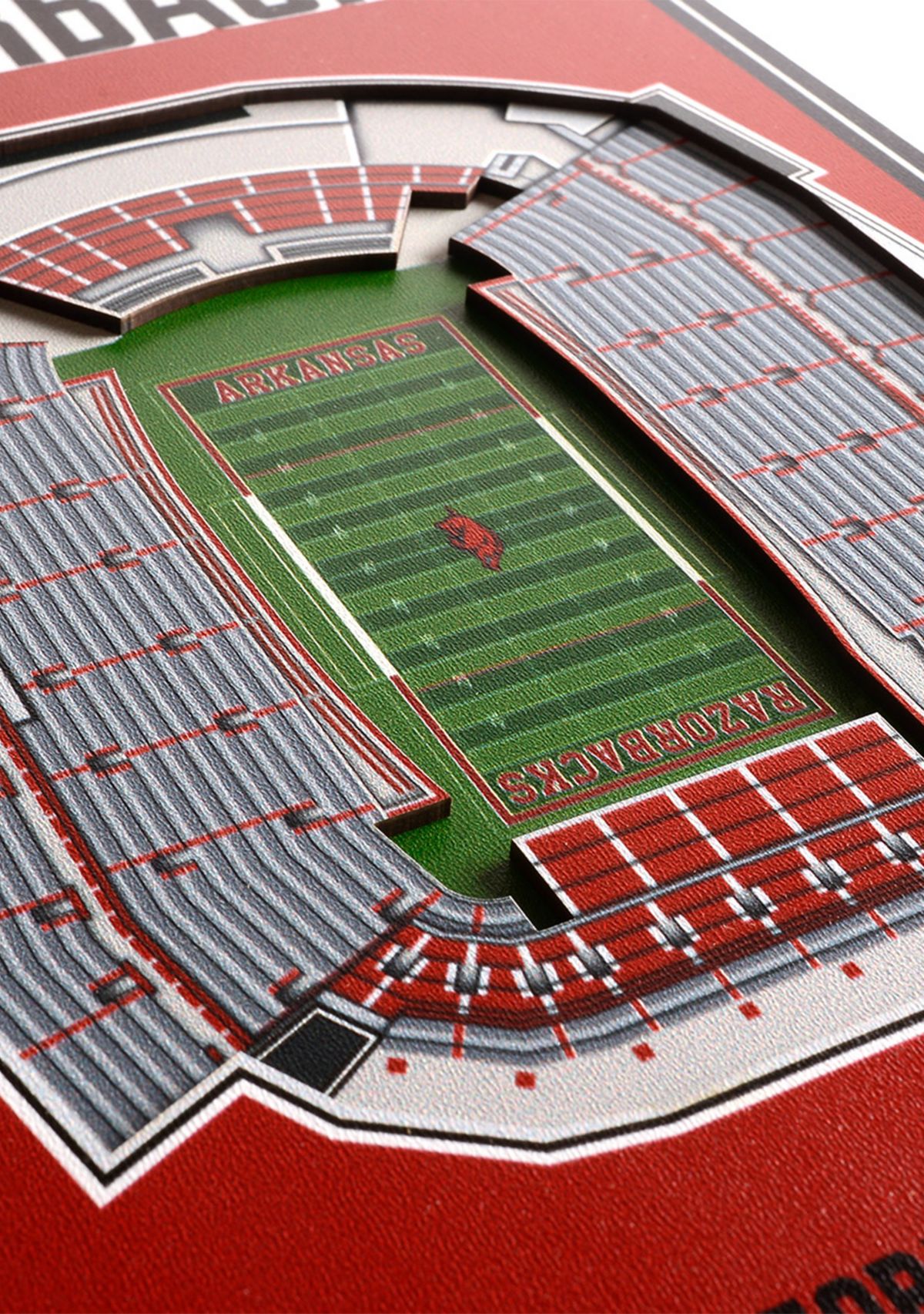 YouTheFan YouTheFan NCAA Arkansas Razorbacks 3D Stadium 8x32 Banner ...