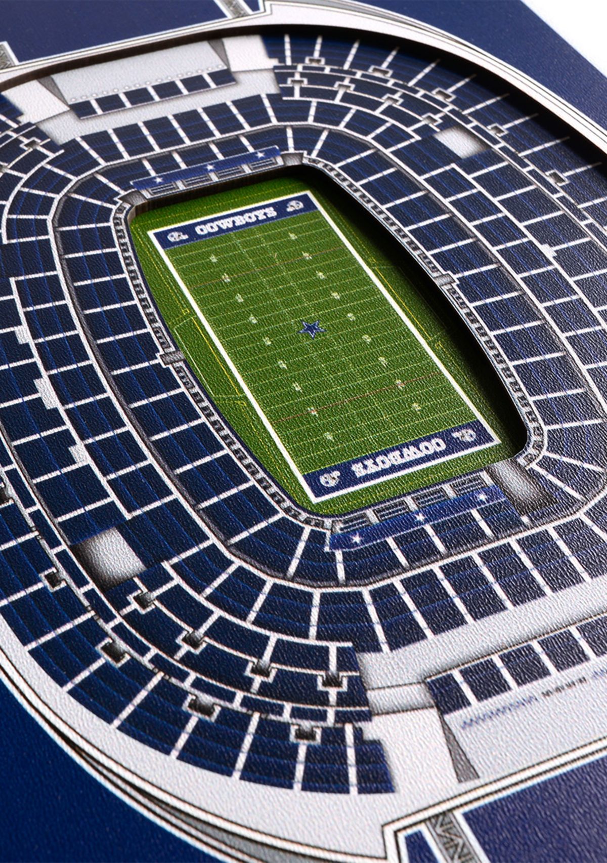 YouTheFan YouTheFan NFL Dallas Cowboys 3D Stadium 8x32 Banner - AT&T ...
