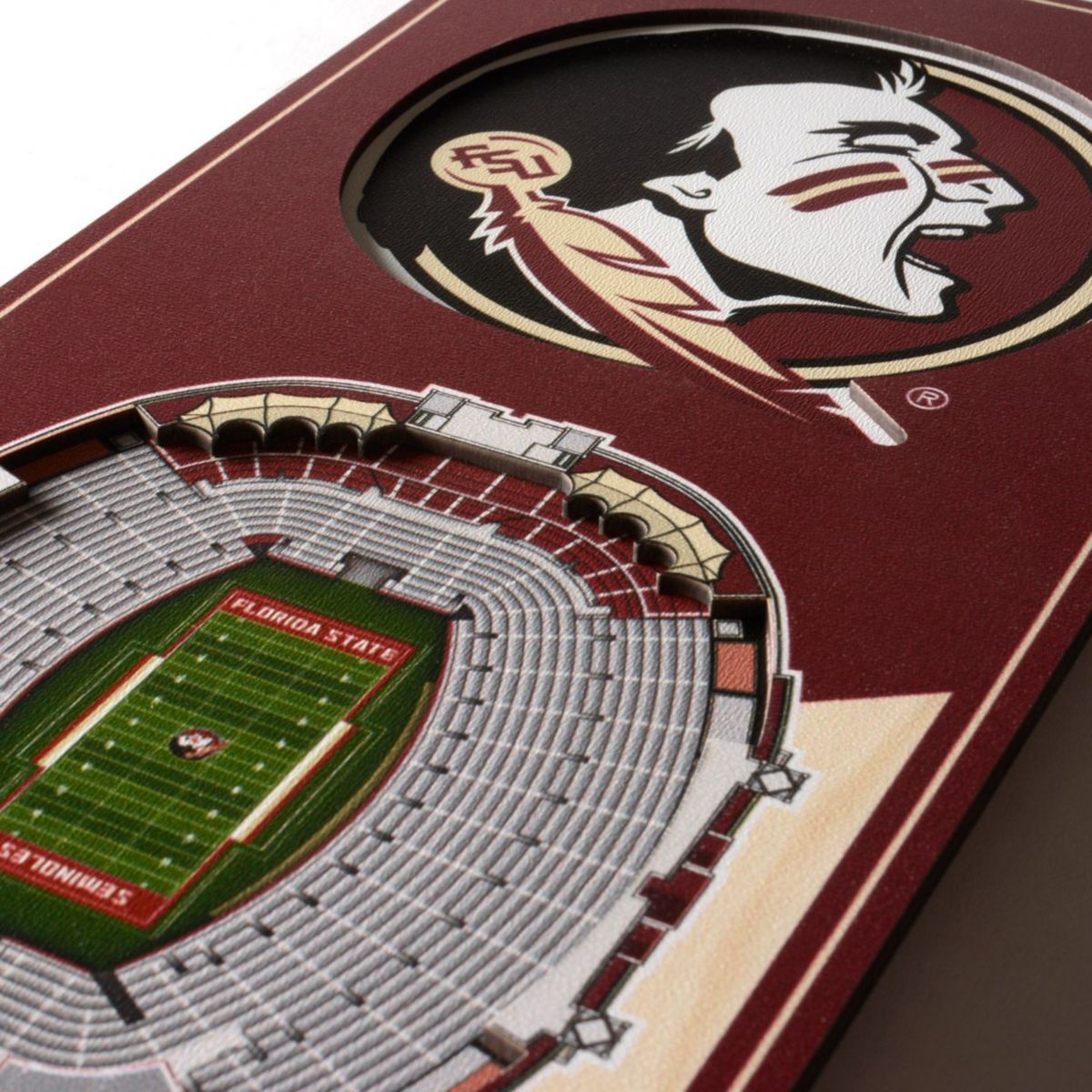 YouTheFan YouTheFan NCAA Florida State Seminoles 3D Stadium 6x19 Banner ...