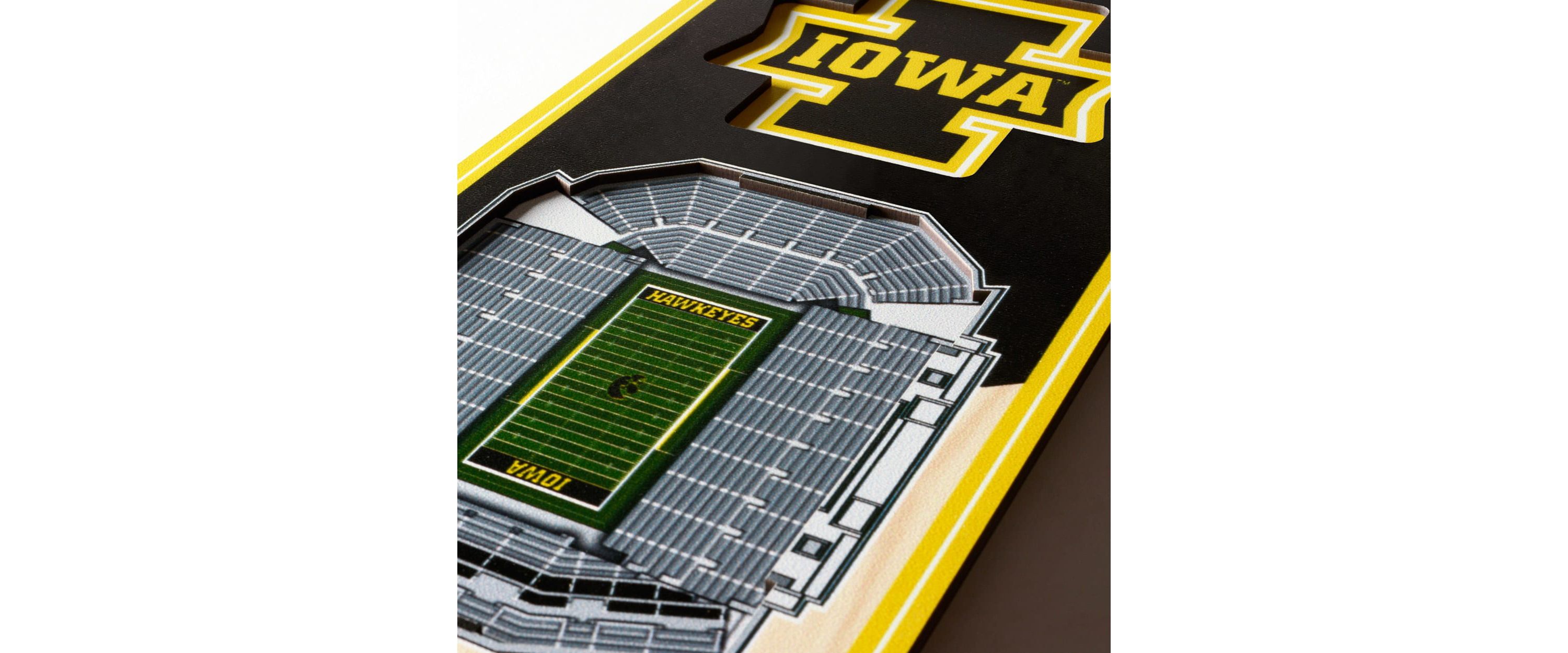 YouTheFan YouTheFan NCAA Iowa Hawkeyes 3D Stadium 6x19 Banner - Kinnick ...