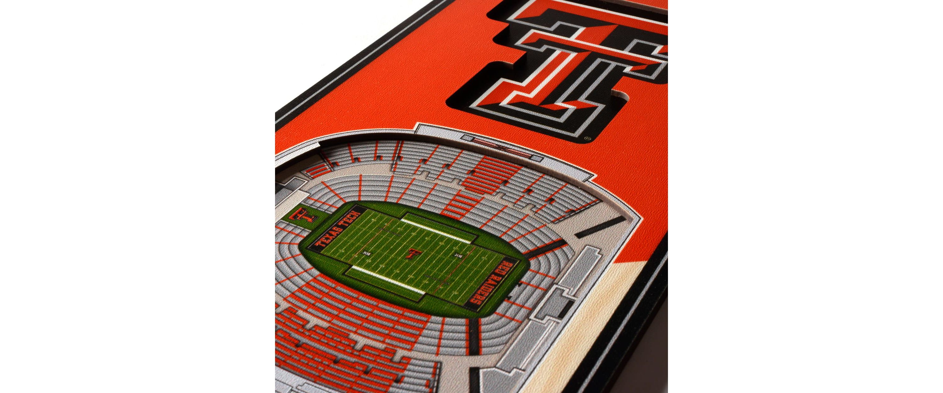 YouTheFan YouTheFan NCAA Texas Tech Red Raiders 3D Stadium 6x19 Banner ...
