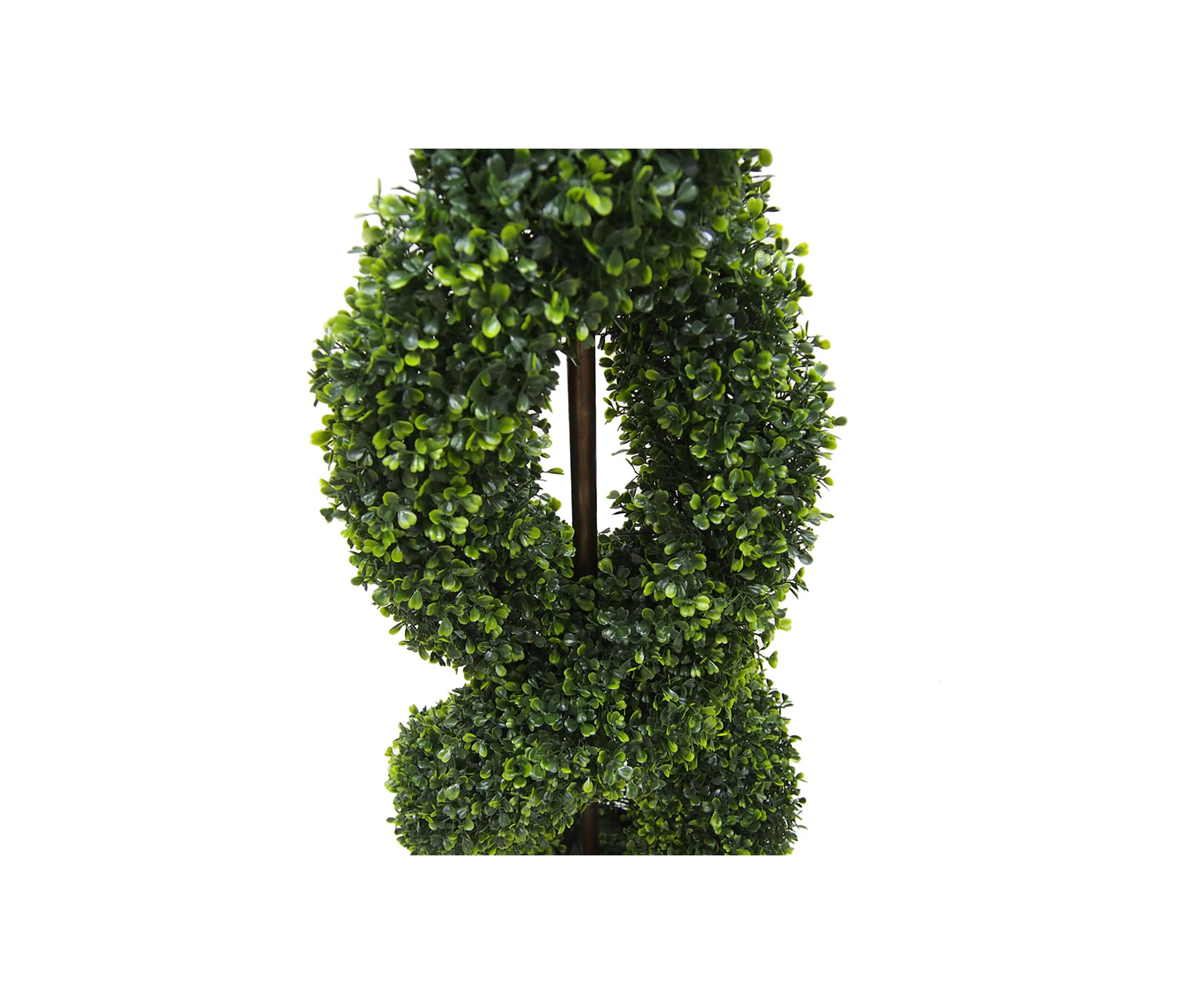 Vickerman Vickerman 5' Artificial Green Boxwood Double Spiral Topiary ...