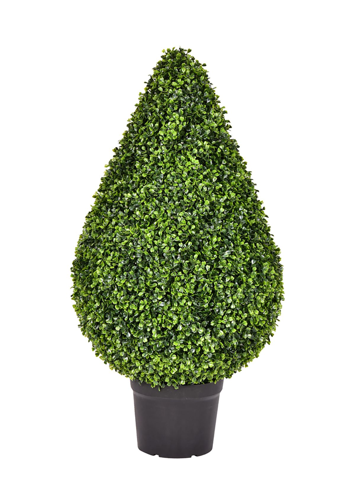 Vickerman Vickerman 36" Artificial Boxwood Teardrop Shaped Bush, Black ...
