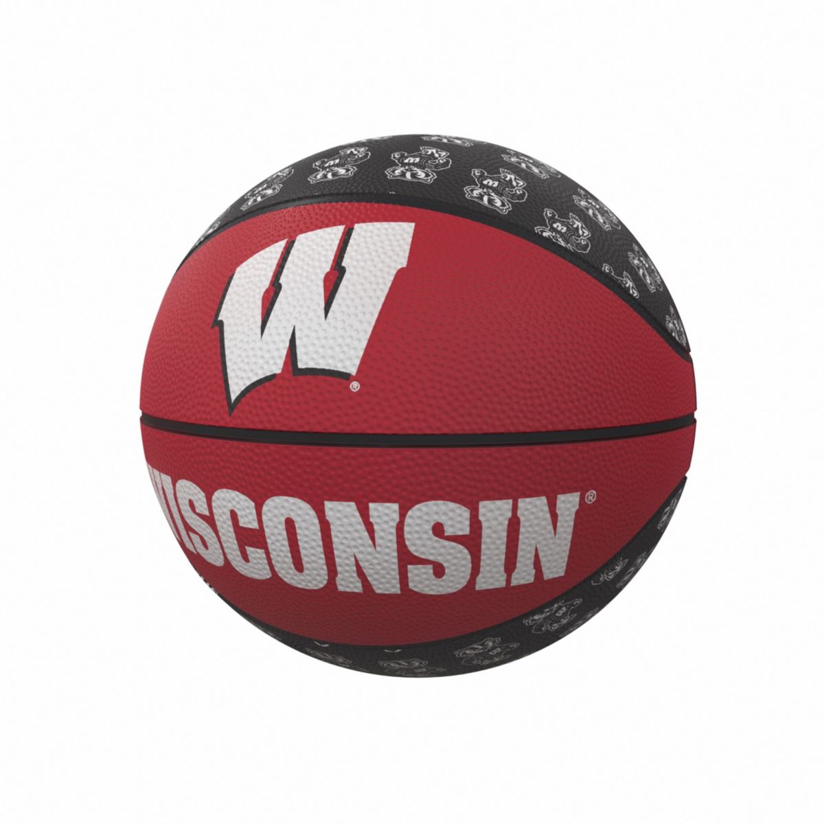 Logo Brands Wisconsin Badgers NCAA Wisconsin Repeating Logo Mini-Size ...