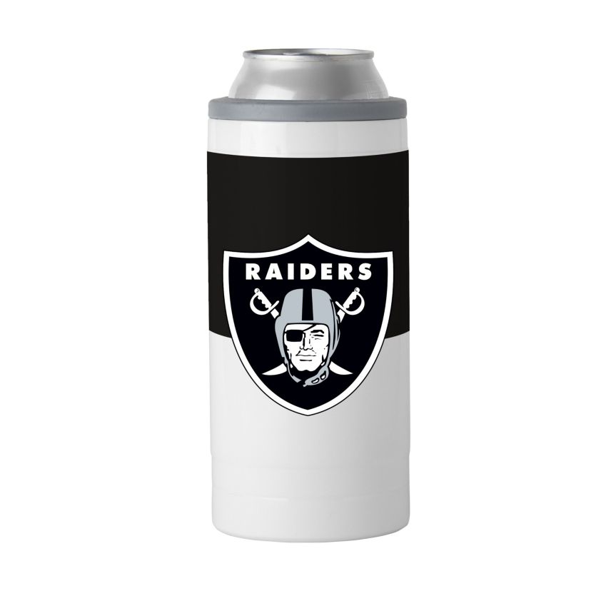 Logo Brands Oakland Raiders NFL Las Vegas Raiders Colorblock 12oz Slim ...
