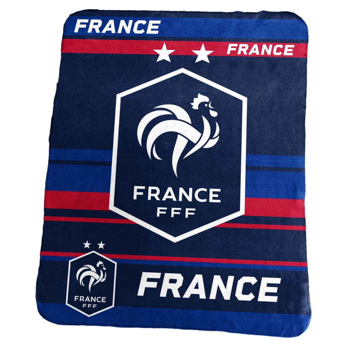 Logo Brands FNS France Men's National Soccer Team Classic Fleece Throw ...