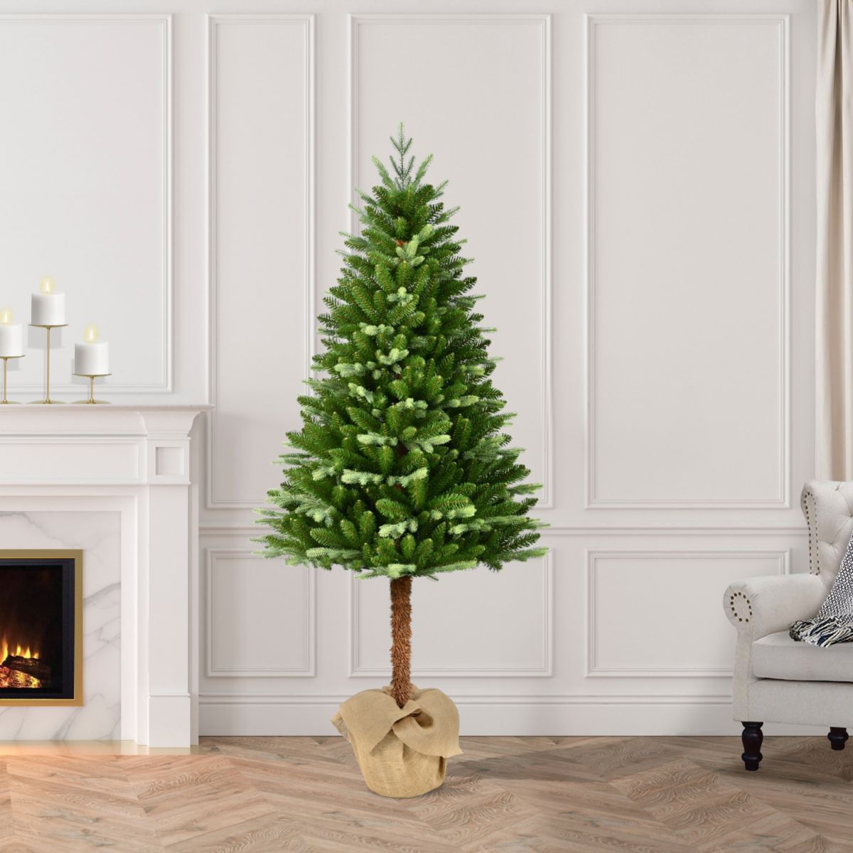 Puleo International 6 ft. Pre-Lit Alpine Artificial Tree | Belk