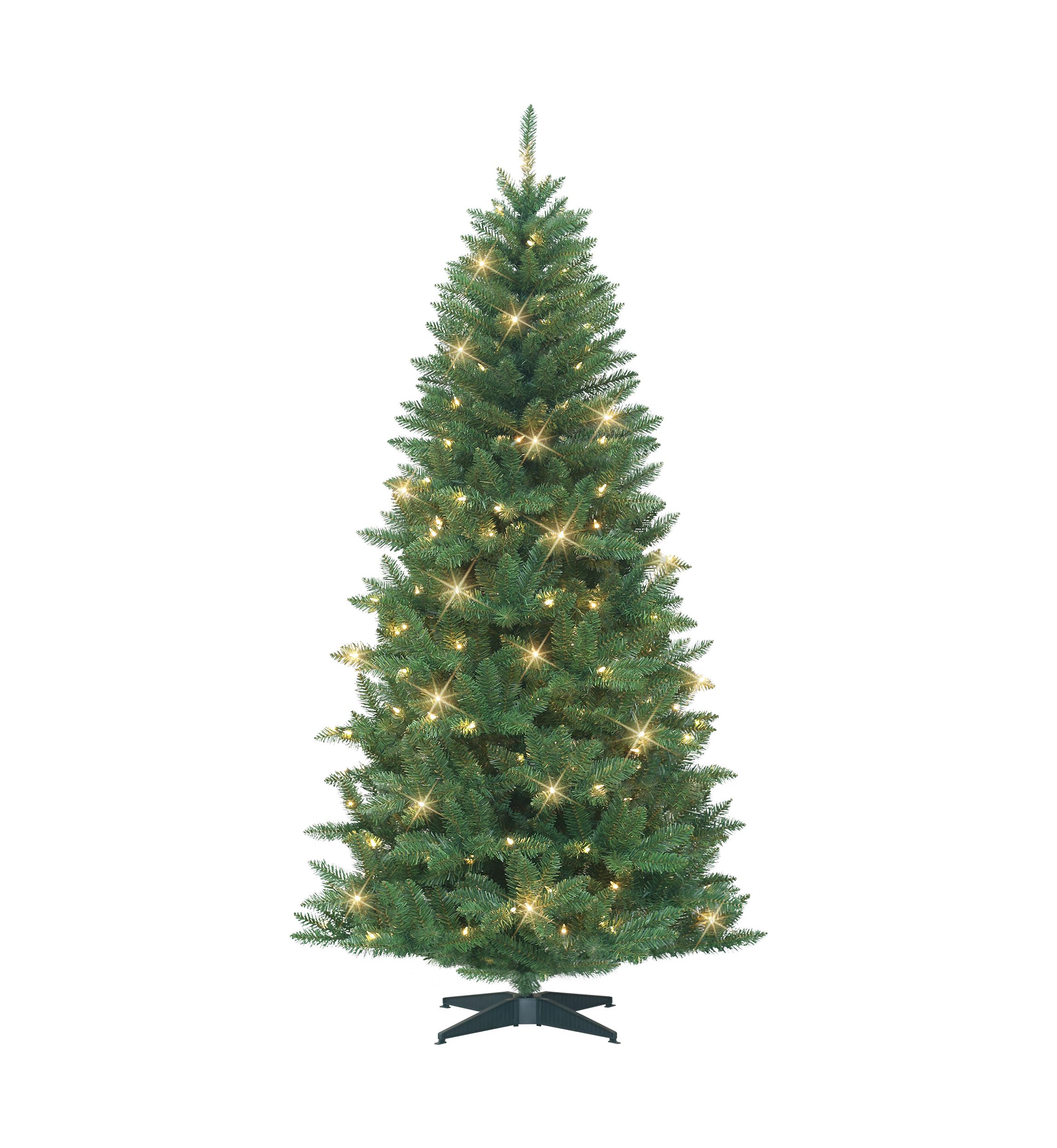 Puleo International 7-foot Pre-Lit Carson Artificial Pine Tree 680 Tips ...