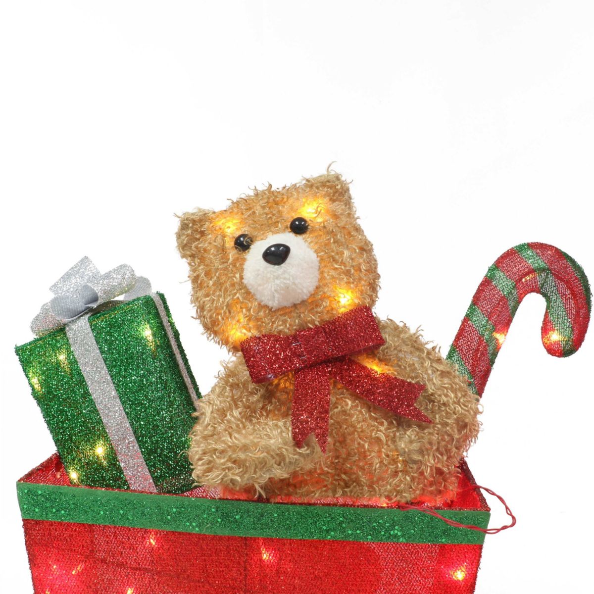 Puleo International Lighted Outdoor Wire Frame Train with Presents | Belk