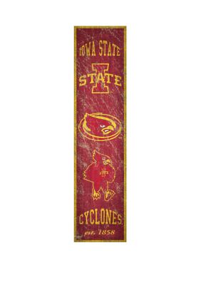 Fan Creations NCAA Iowa State Sycamores 6 in x 24 in Vertical Heritage ...