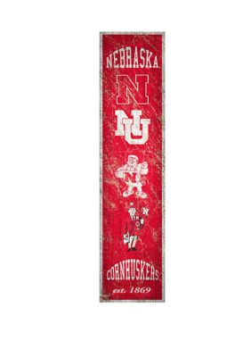 Fan Creations NCAA Nebraska Cornhuskers 6 in x 24 in Vertical Heritage ...