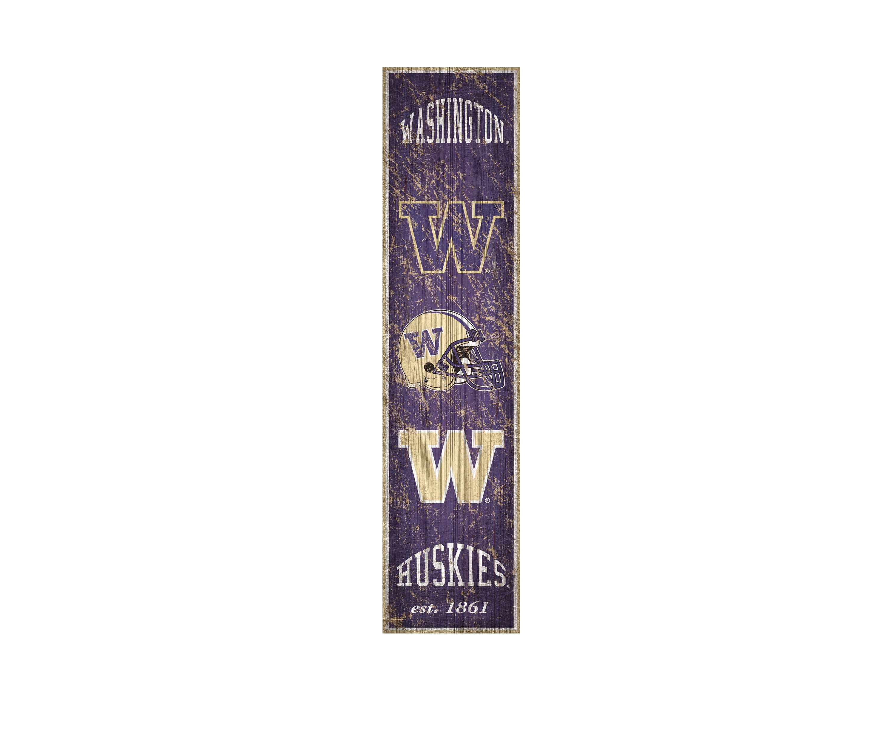 Fan Creations NCAA University of Washington Huskies 6 in x 24 in ...