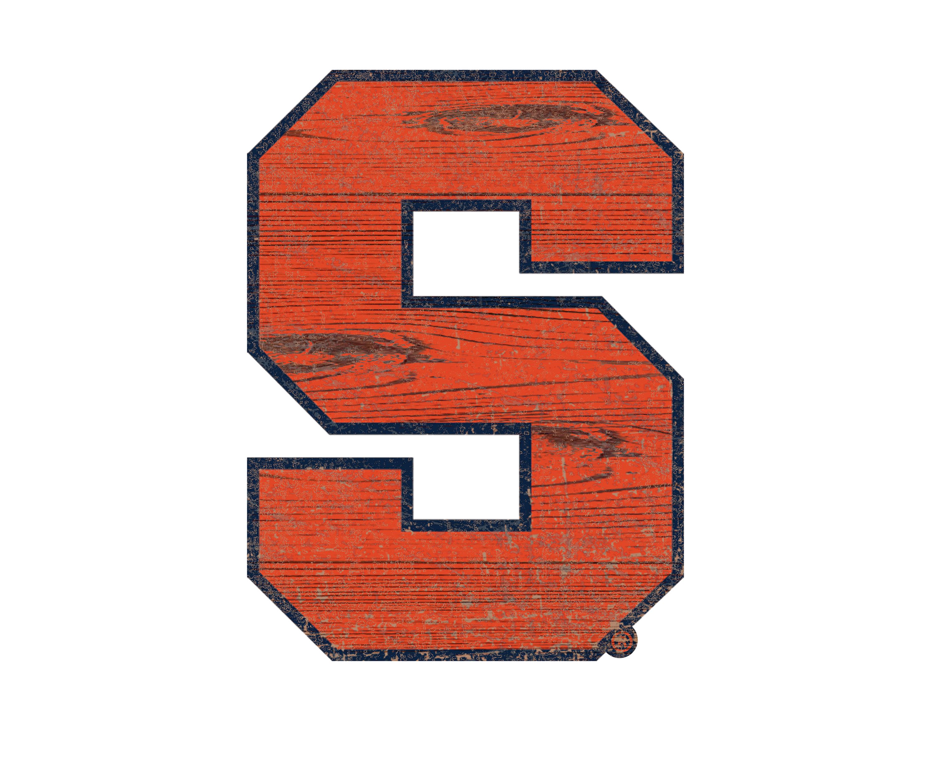 Fan Creations NCAA Syracuse Orange Distressed Logo Cutout Sign | Belk