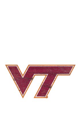 Fan Creations NCAA Virginia Tech University Hokies Distressed Logo ...