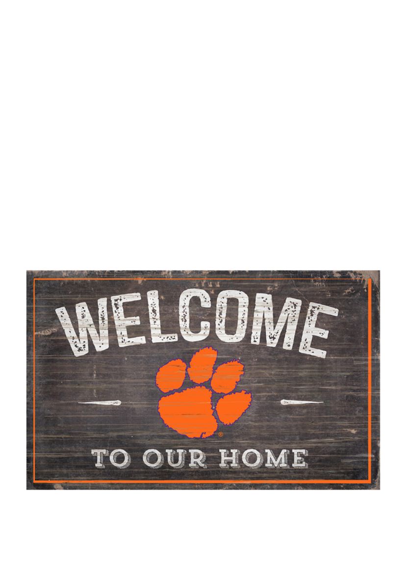 Fan Creations NCAA Clemson University Tigers 11 in x 19 in Welcome to ...