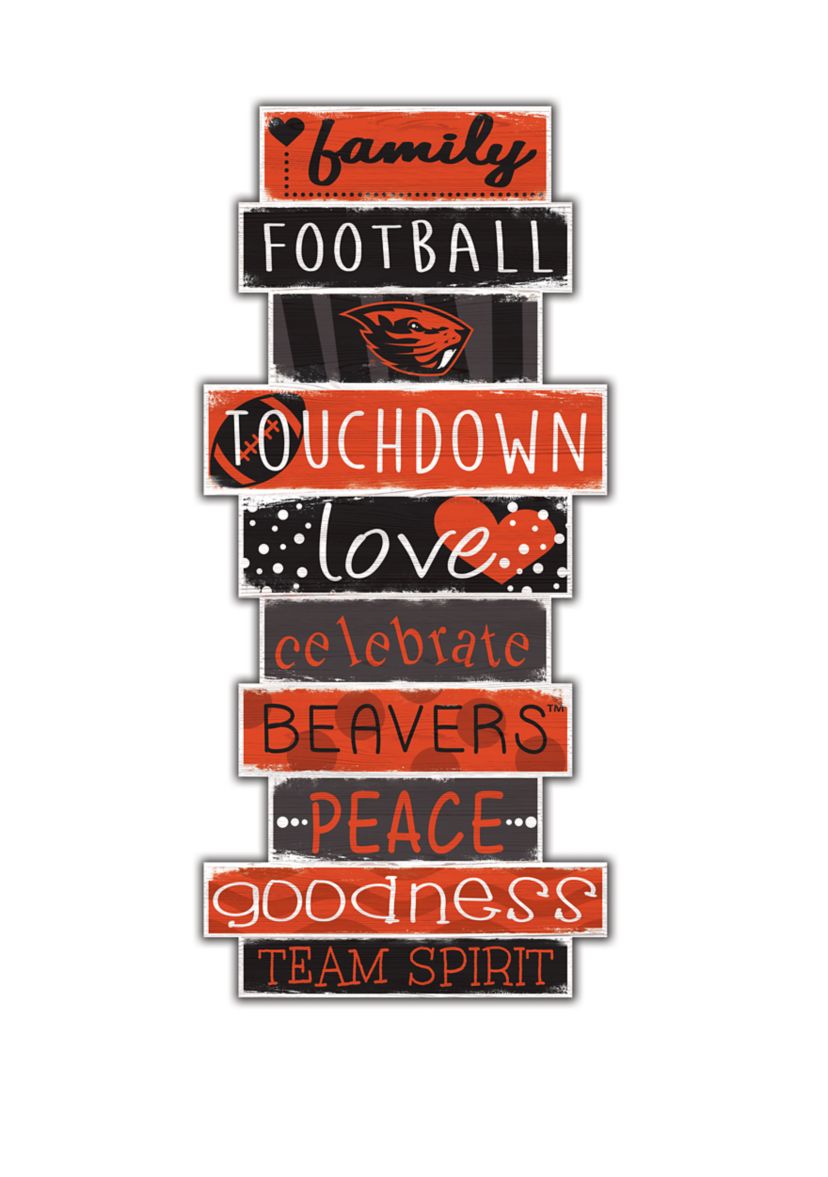 Fan Creations NCAA Oregon State Beavers Celebrations Stack 24 Inch Sign ...