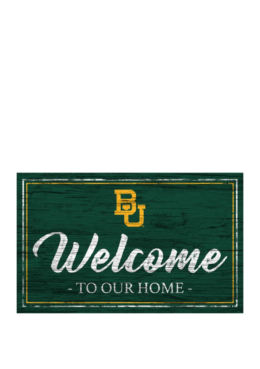 Fan Creations NCAA Baylor Bears 11 in x 19 in Team Color Welcome Sign ...