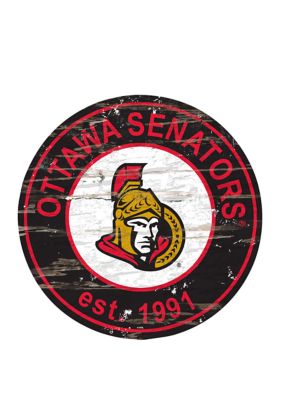 Fan Creations NHL Ottawa Senators Distressed Round Sign | belk