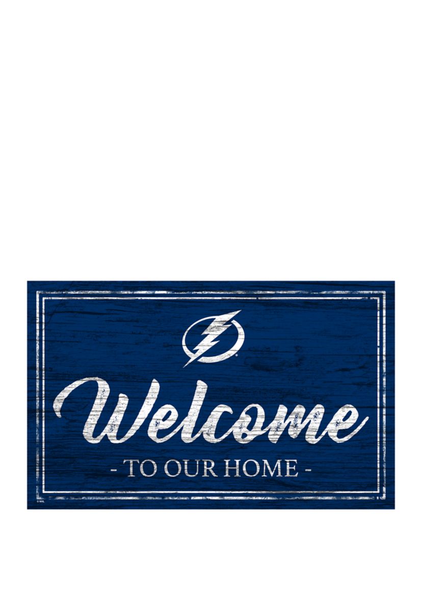 Fan Creations NHL Tampa Bay Lightning 11 in x 19 in Team Color Welcome ...