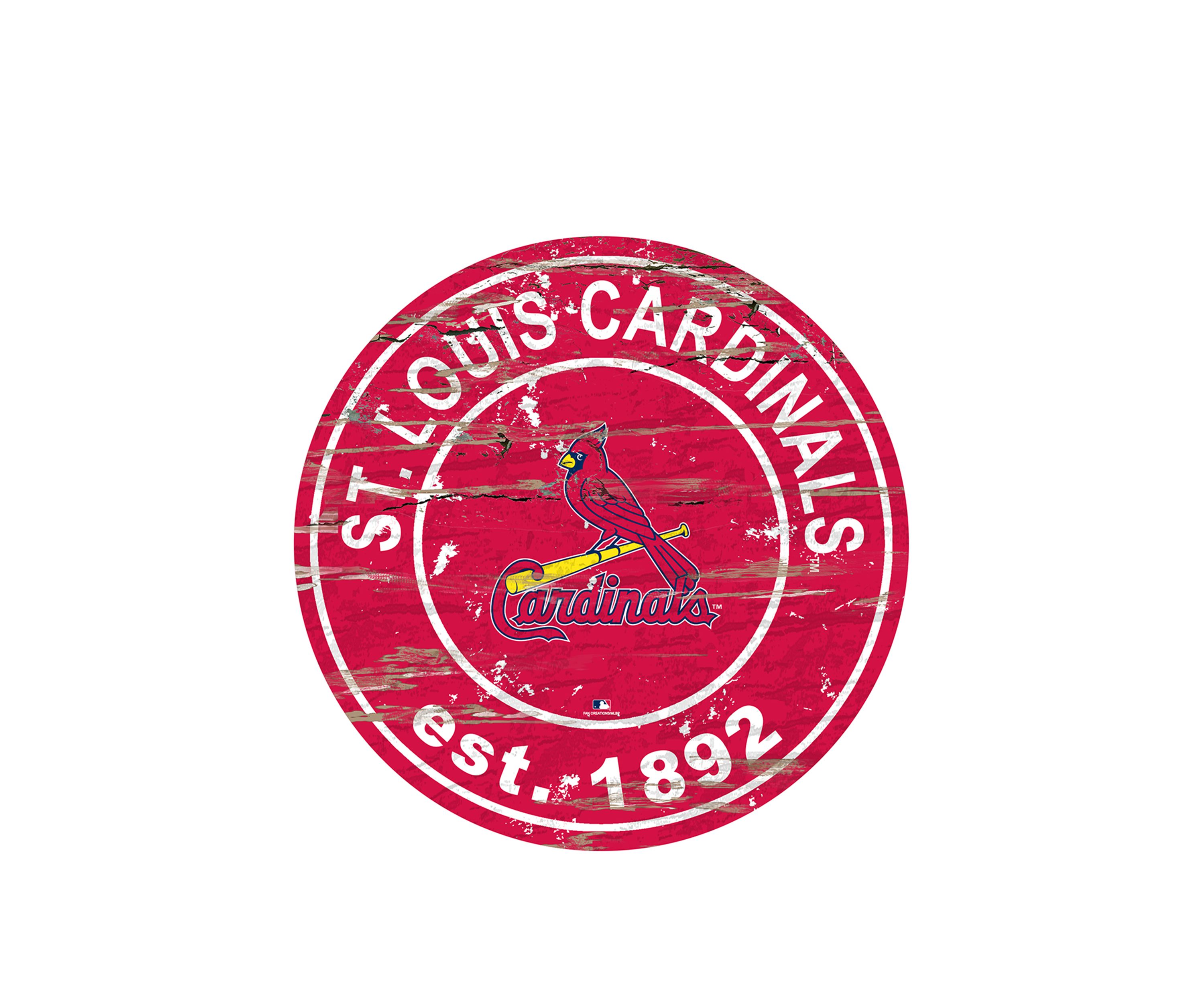 Fan Creations MLB St. Louis Cardinals 24 Inch Est. Date Round Sign | Belk