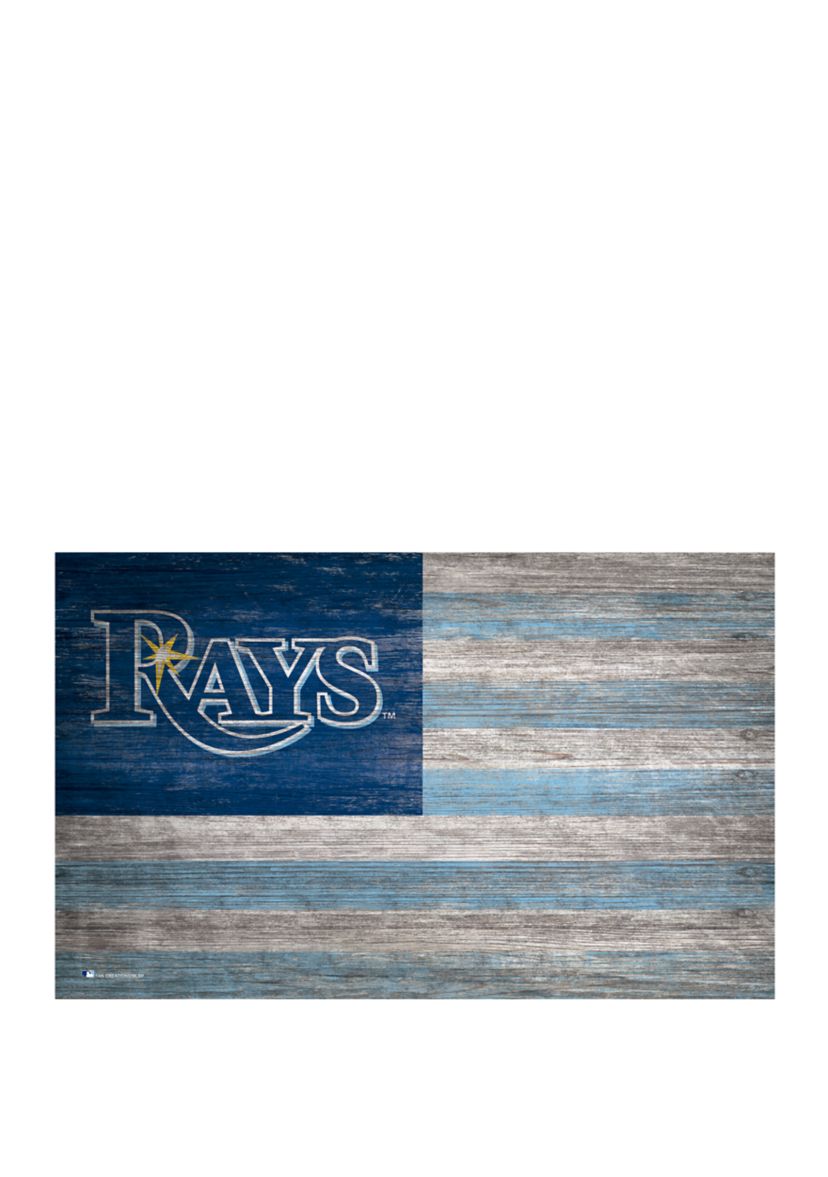 Fan Creations MLB Tampa Bay Rays 11 in x 19 in Distressed Flag | Belk