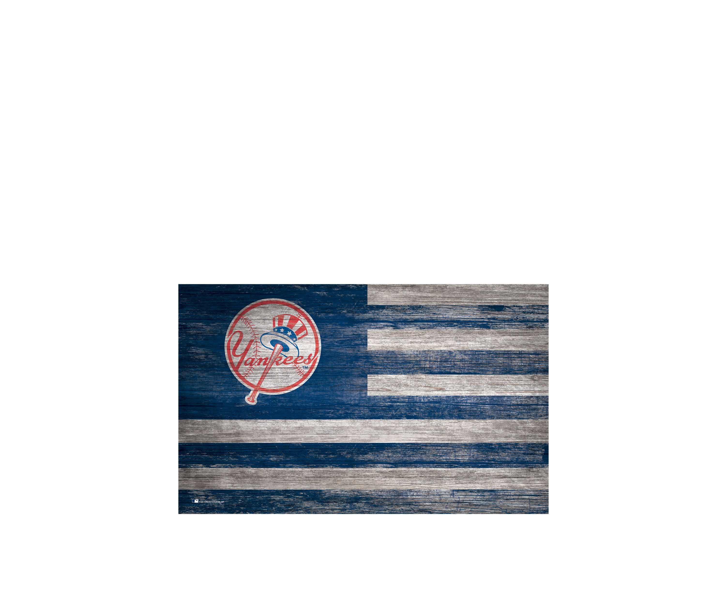 Fan Creations MLB New York Yankees 11 in x 19 in Distressed Flag Sign ...