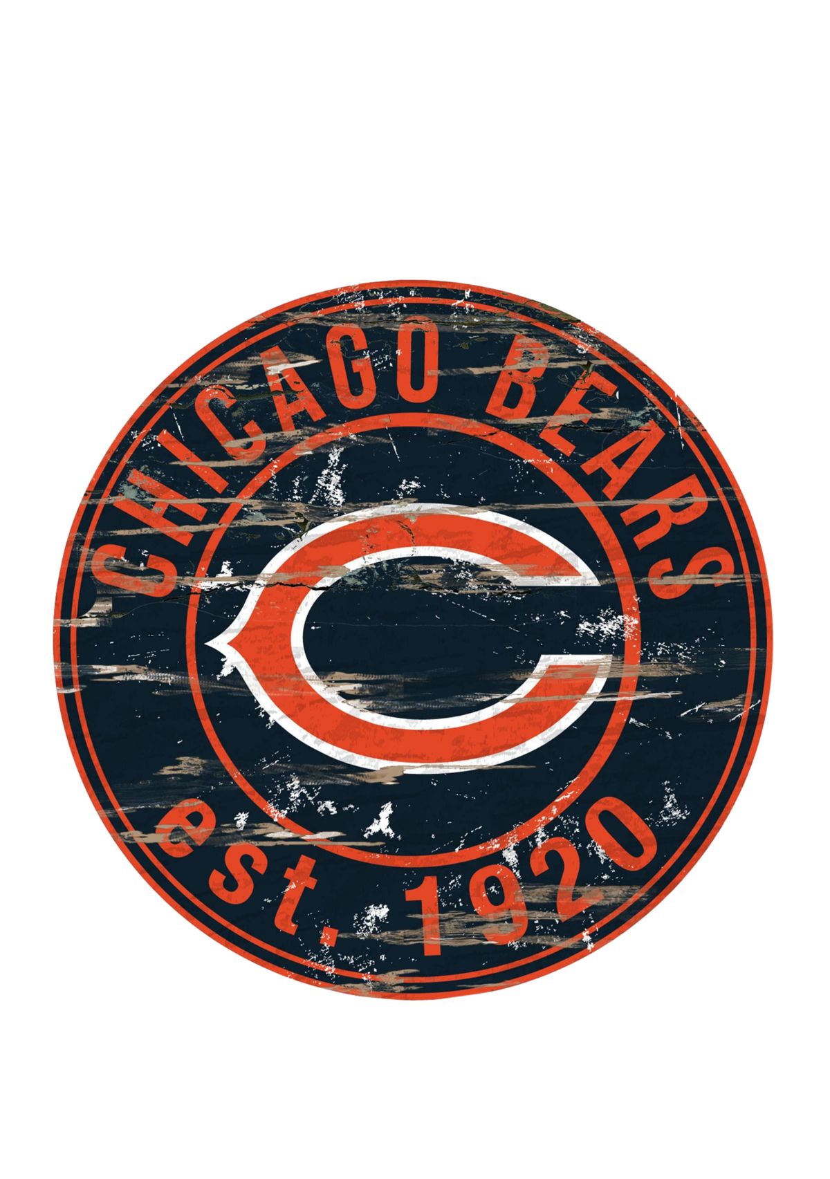 Fan Creations NFL Chicago Bears Round Distressed Sign | Belk