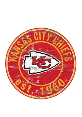Fan Creations NFL Kansas City Chiefs Round Distressed Sign | belk