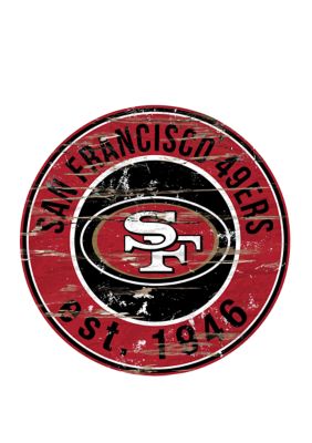 Fan Creations NFL San Francisco 49ers Round Distressed Sign | belk
