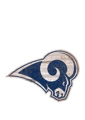 Fan Creations NFL Los Angeles Rams 24 in x 24 in Distressed Logo Cutout ...