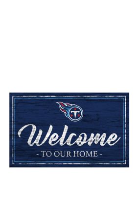Fan Creations NFL Tennessee Titans 11 in x 19 in Team Color Welcome ...