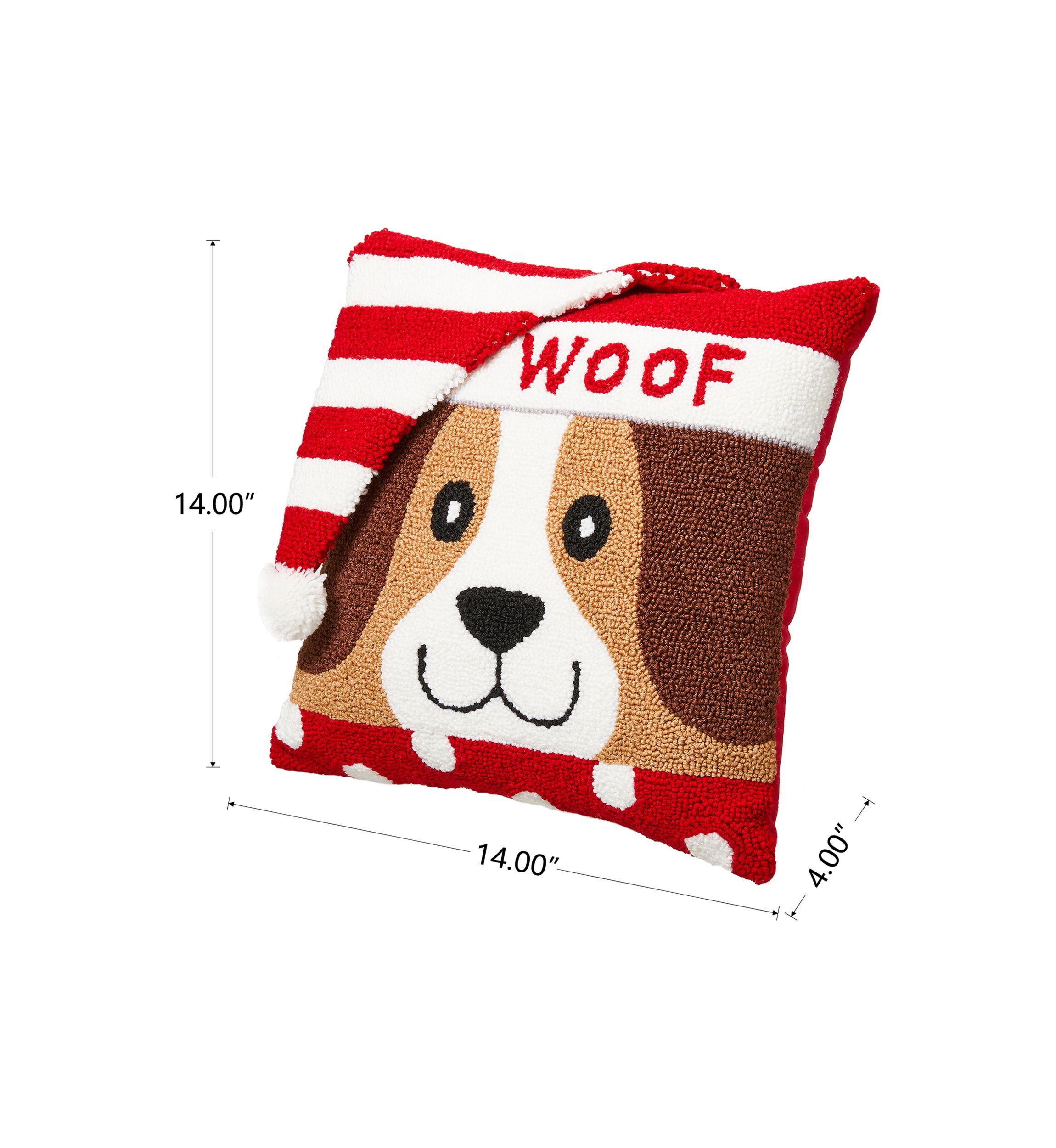 Glitzhome Hooked 3D Woof Pillow | Belk